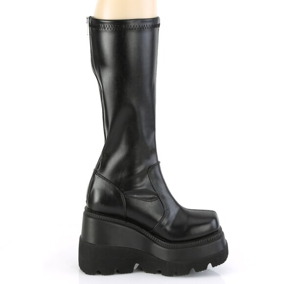 Shoes | Gothic Platform Wedge Heel Knee High Boots | Poshmark